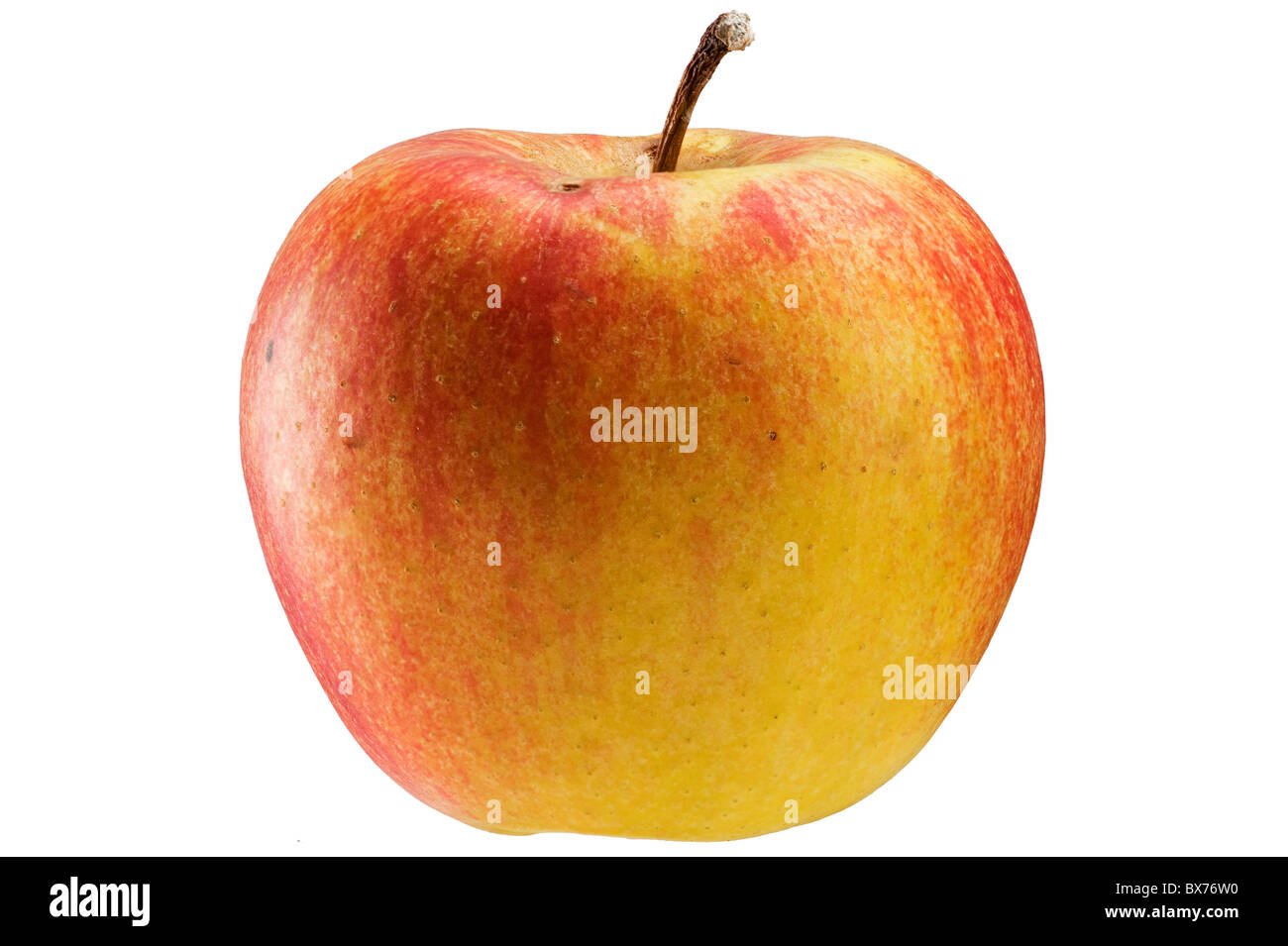 Natural multi-coloured apple isolated on white background Stock Photo ...
