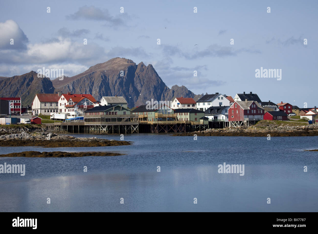 Andenes village, Andoya island, Vesteralen archipelago, Troms Nordland ...