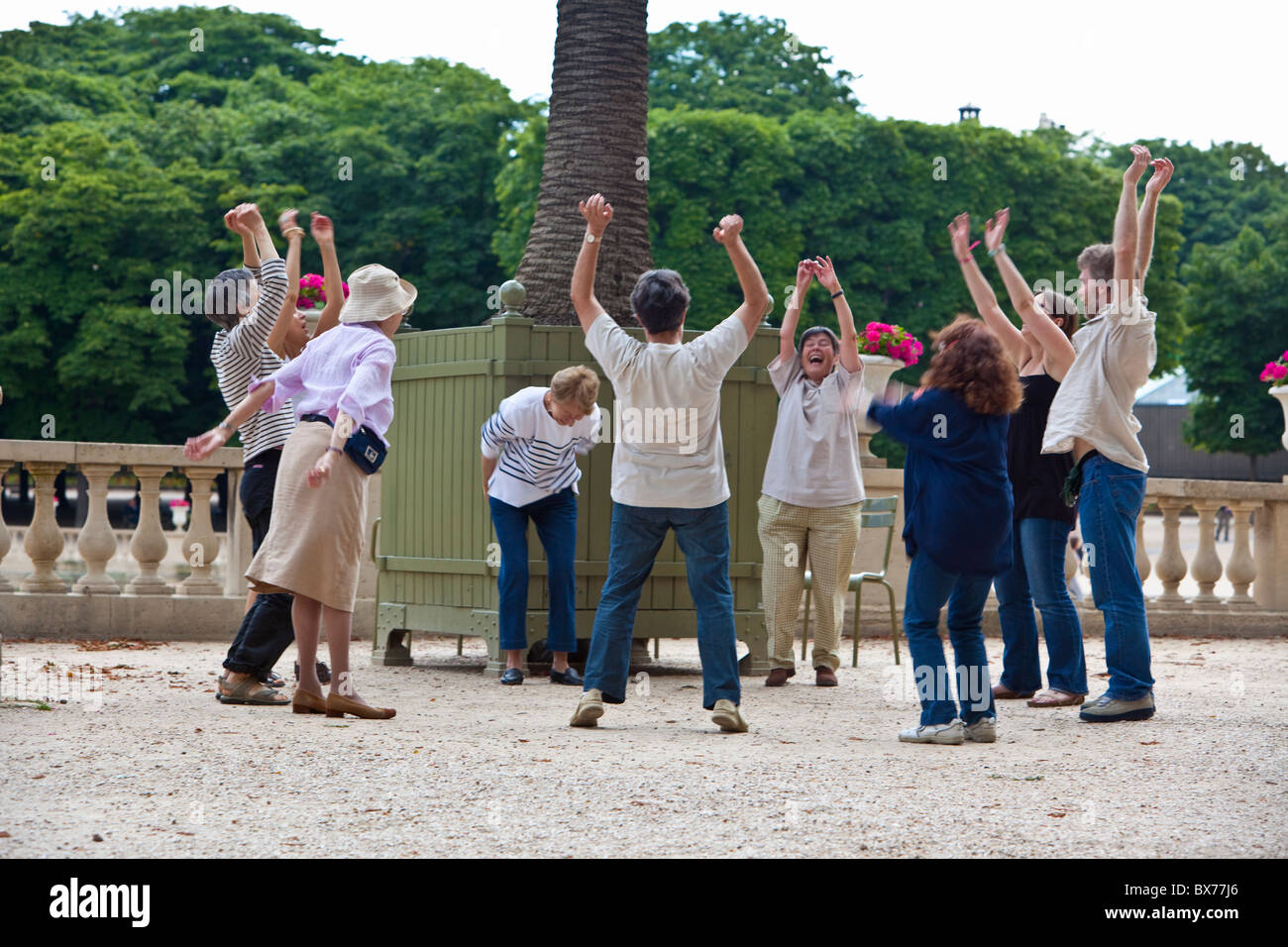 Laughing yoga session hi-res stock photography and images - Alamy