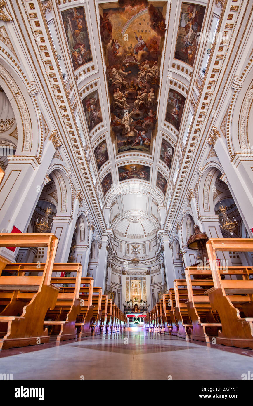 interior architecture design of church, Italy Stock Photo - Alamy