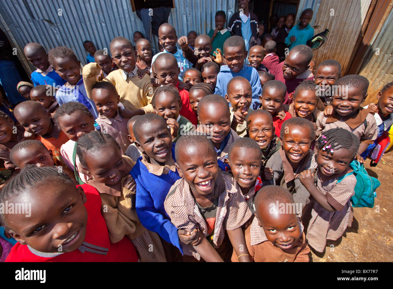 Children at KOPLWA Early childhood development centre in Kibera slums ...