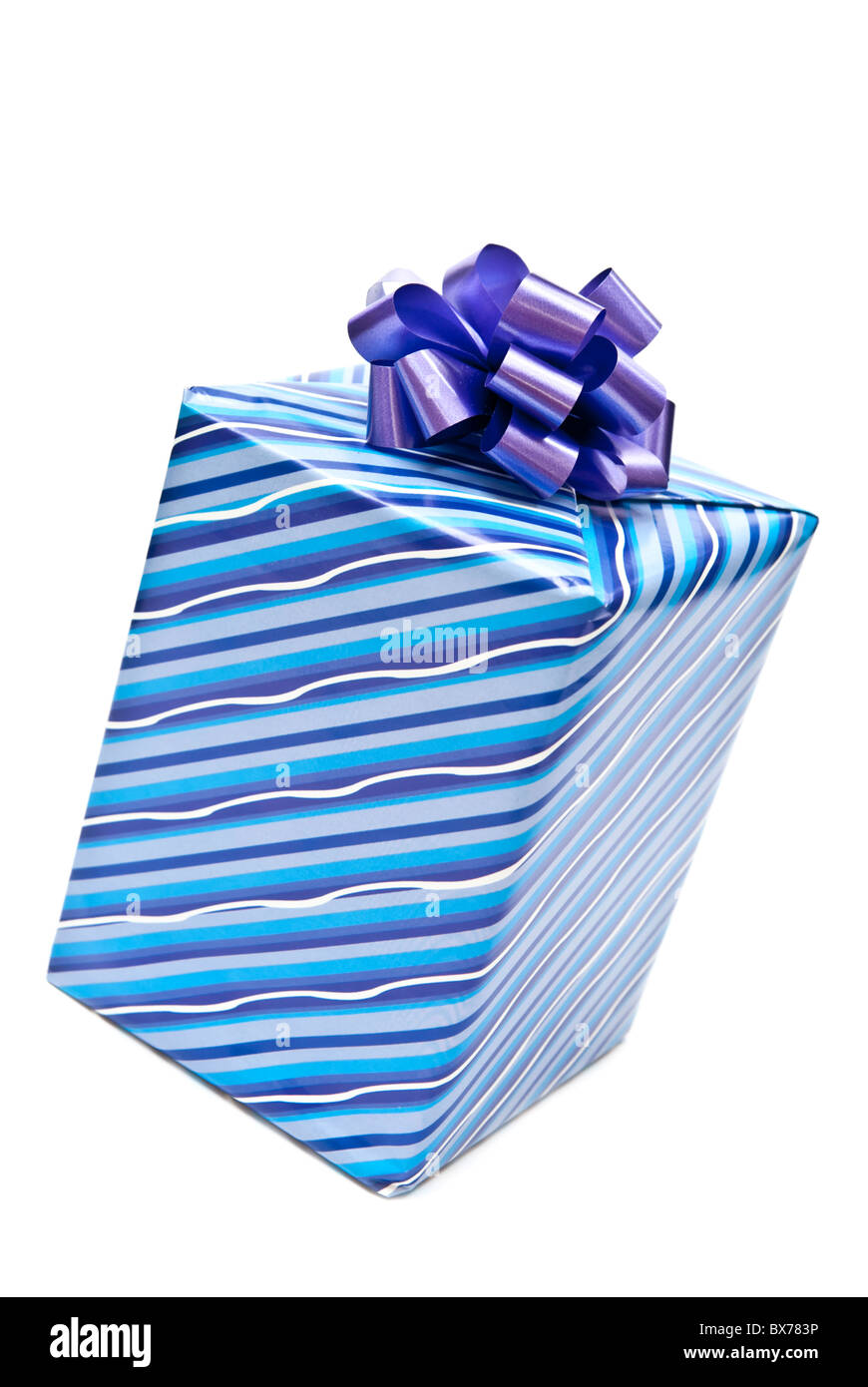 blue christmas gifts Stock Photo - Alamy