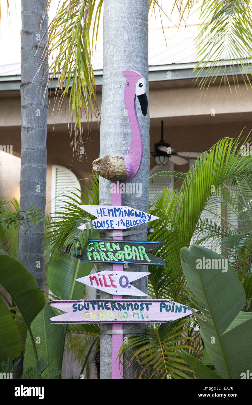 Signpost in Key West, Florida, United States of America, North America ...