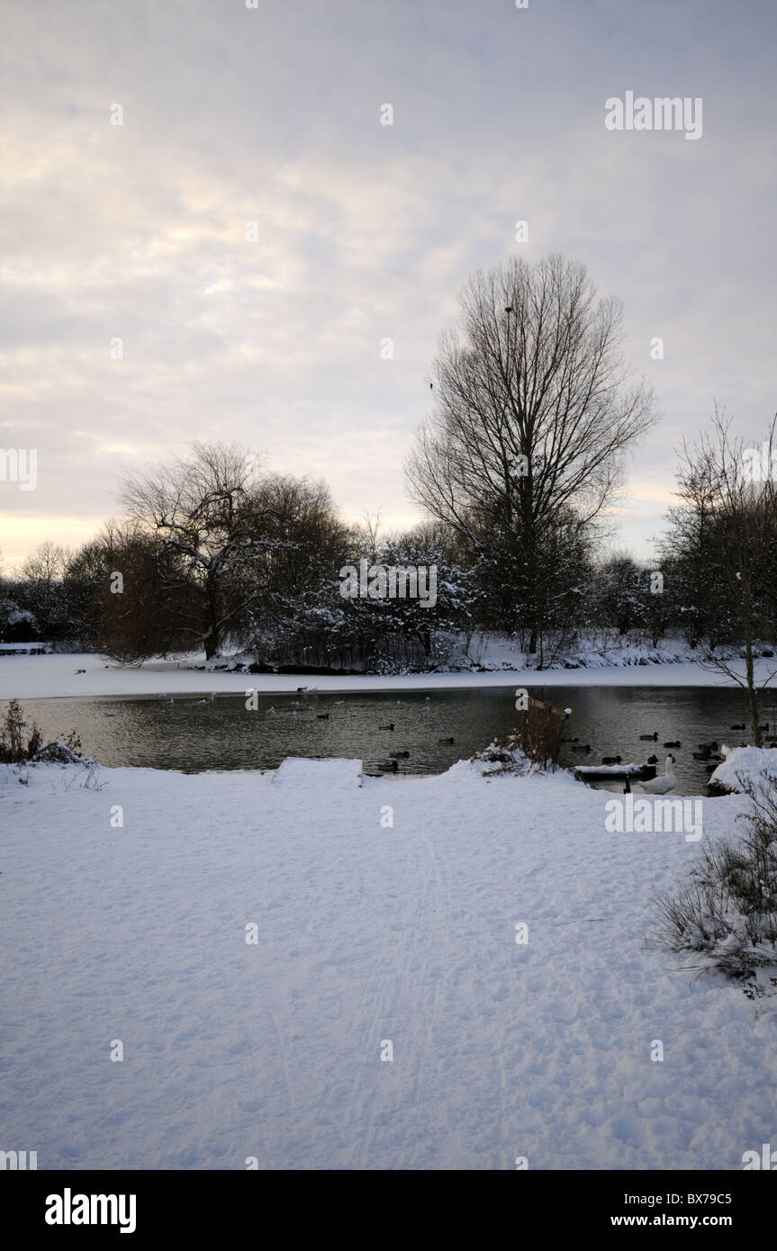 Winter Snow Scene Stock Photo - Alamy