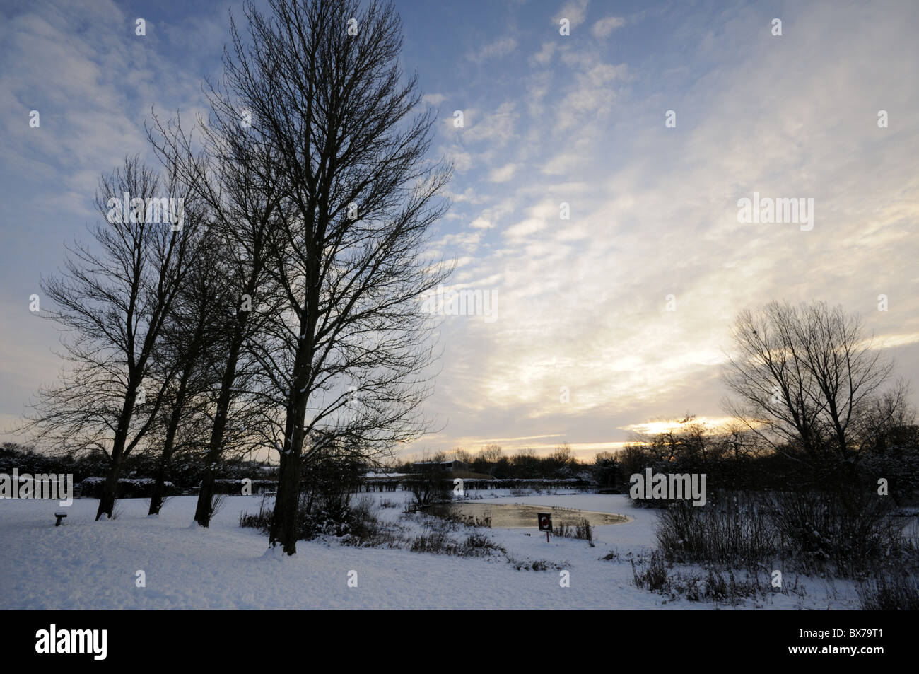 Winter Snow Scene Stock Photo - Alamy