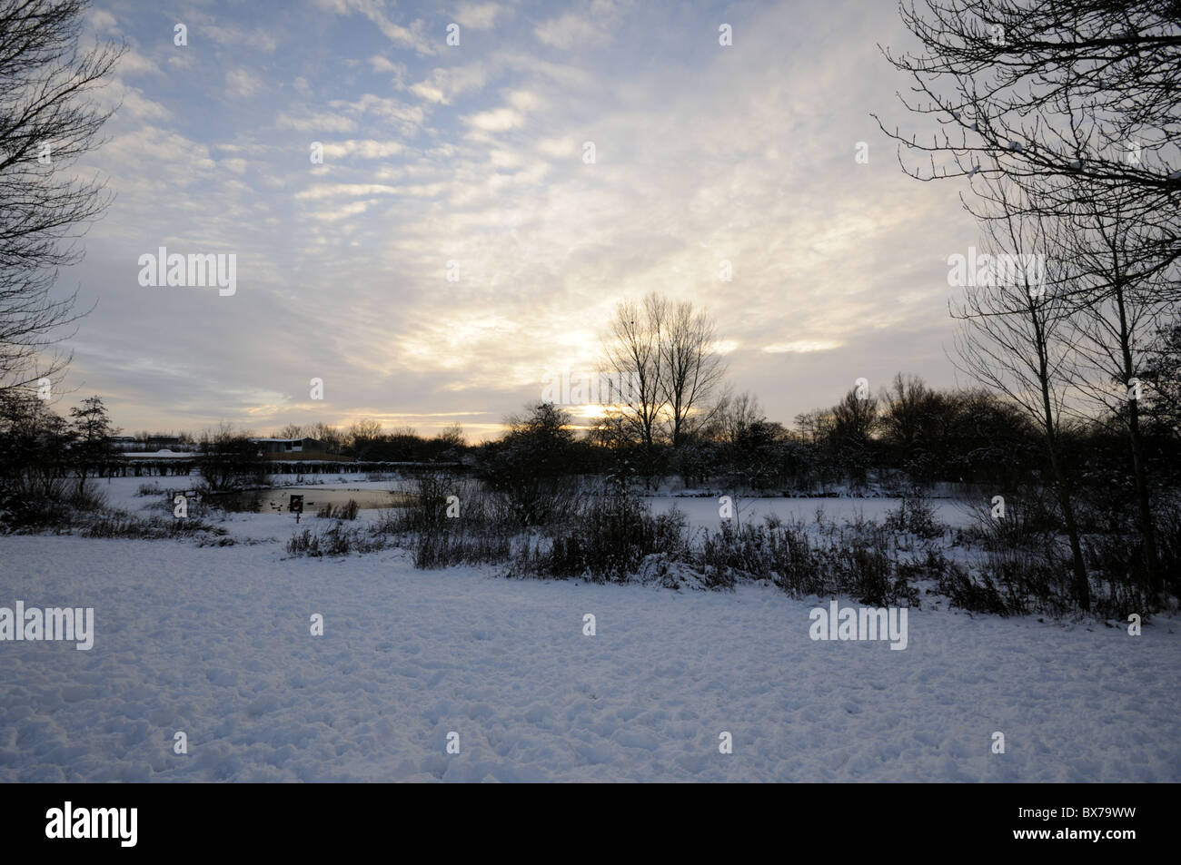 Winter Snow Scene Stock Photo - Alamy