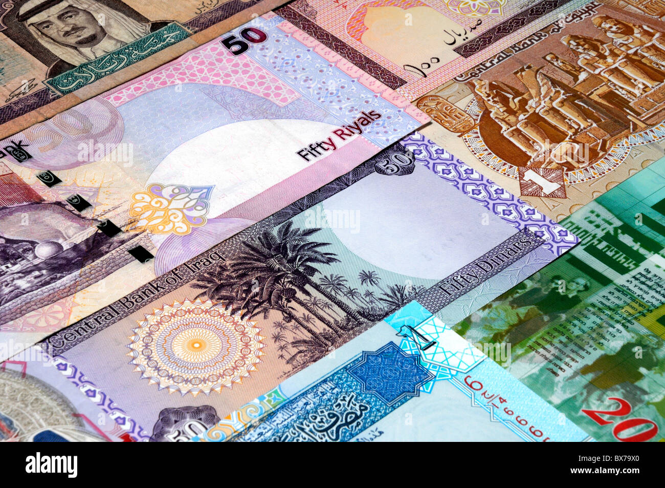 Middle Eastern Currency Stock Photo - Alamy