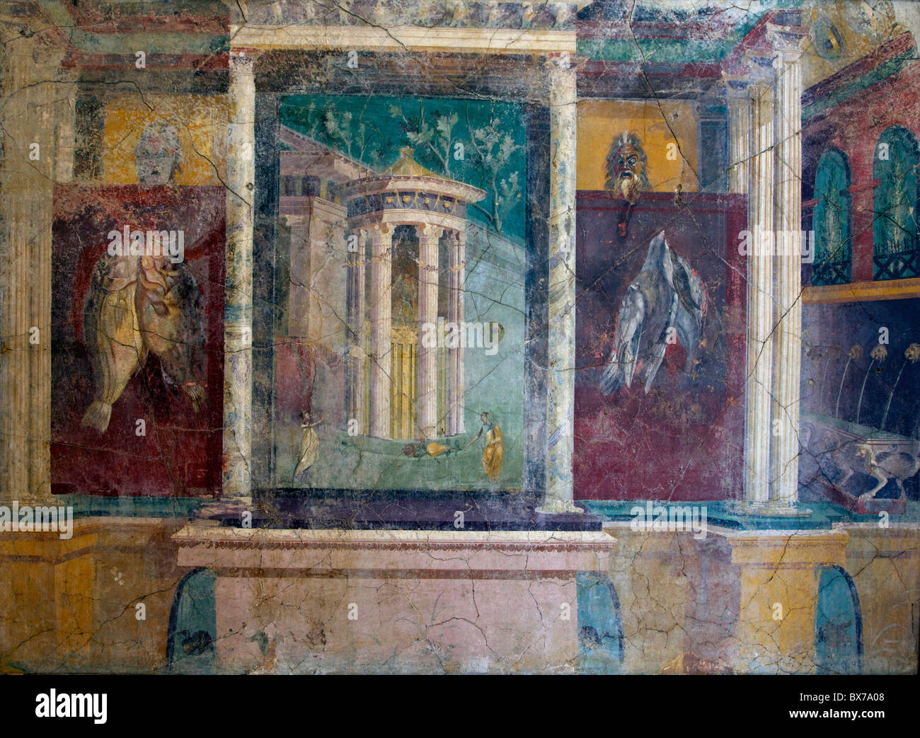 Frescoes from Pompeii, National Archaeological Museum, Naples, Campania ...