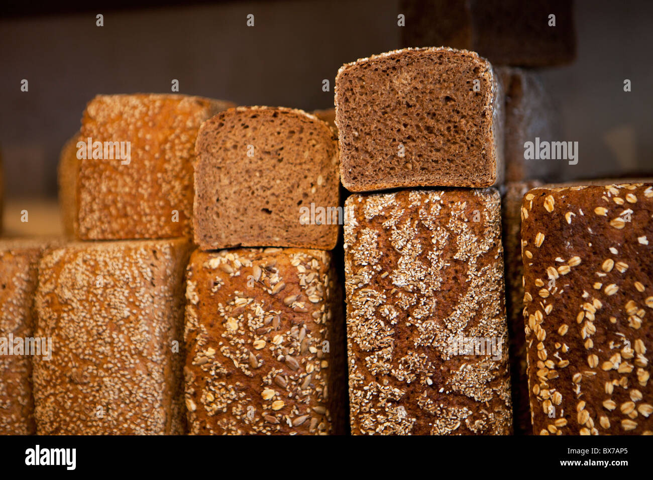 Dark bread with grains Stock Photo - Alamy