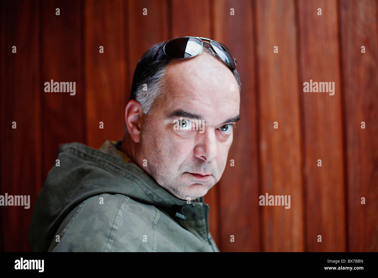 Czech producer, film director, and actor poses at his home in Prague ...