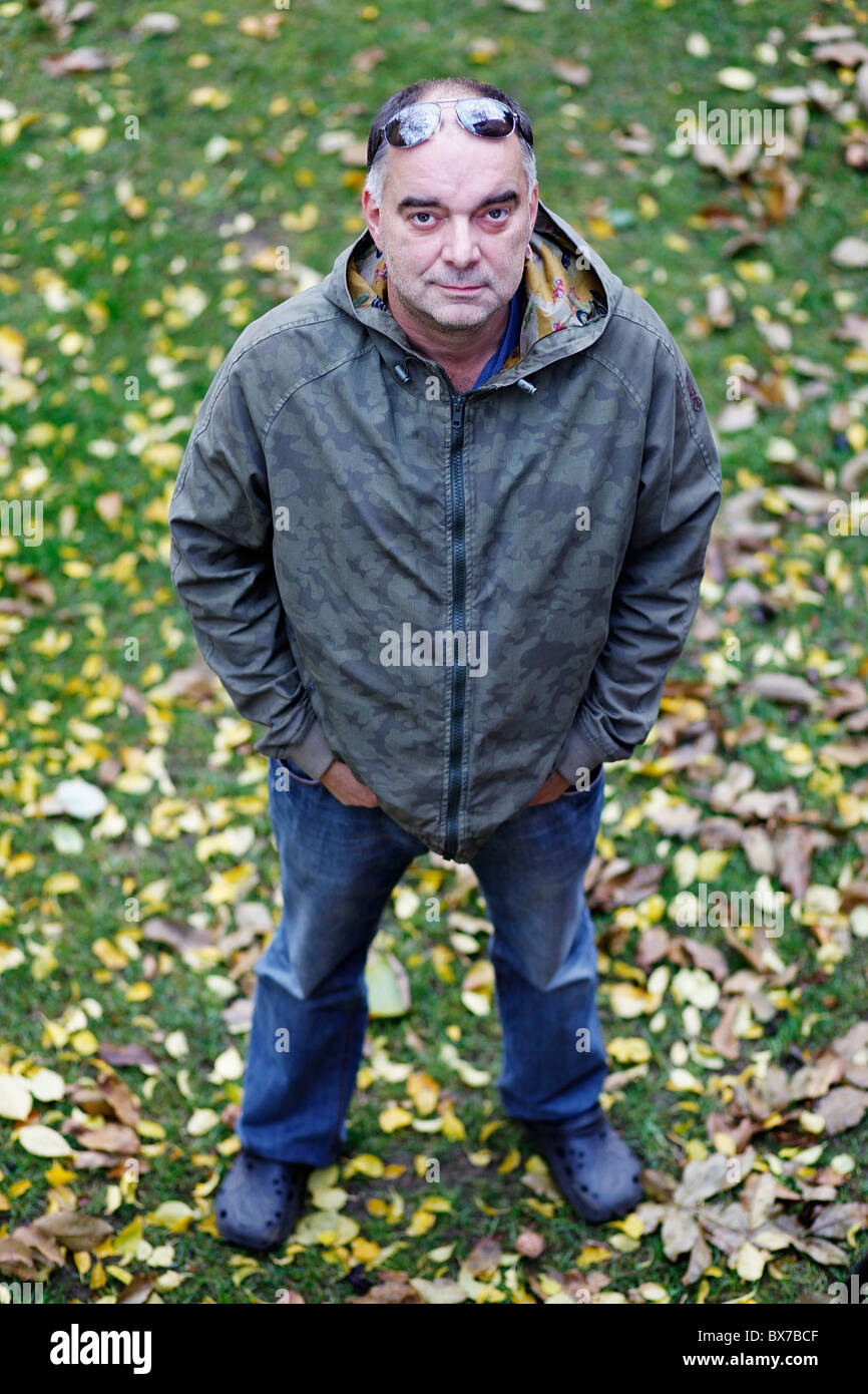 Czech producer, film director, and actor poses at his home in Prague ...