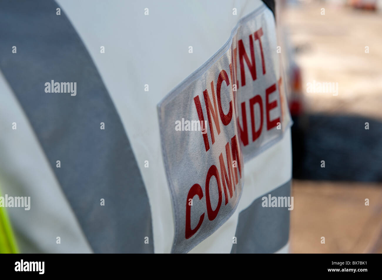 Fire & Rescue Service UK Incident Commander Stock Photo - Alamy
