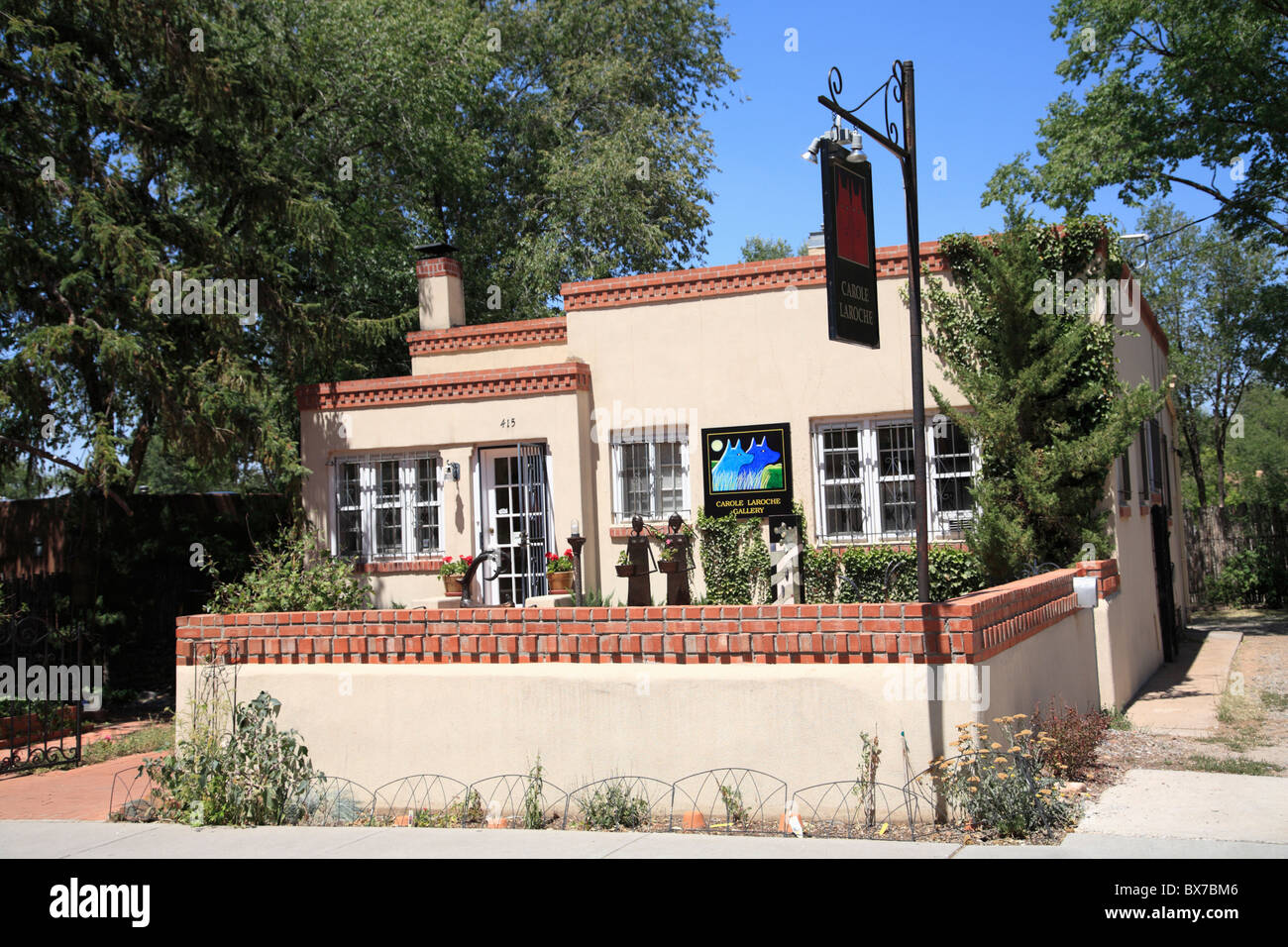 Santa Fe New Mexico Canyon Road High Resolution Stock Photography and ...