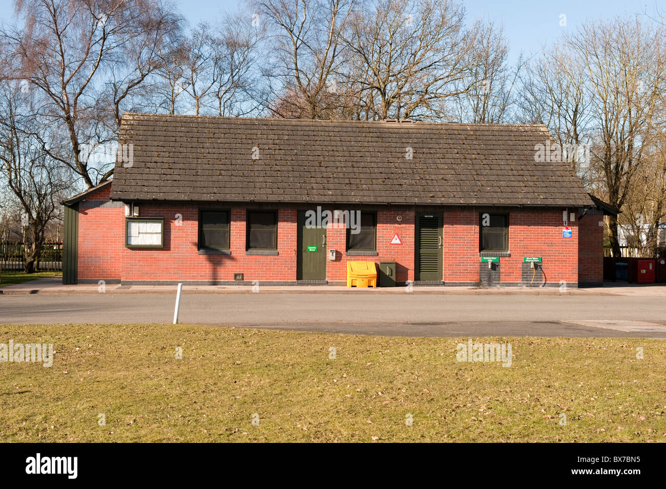Caravan site Amenity Block Stock Photo - Alamy