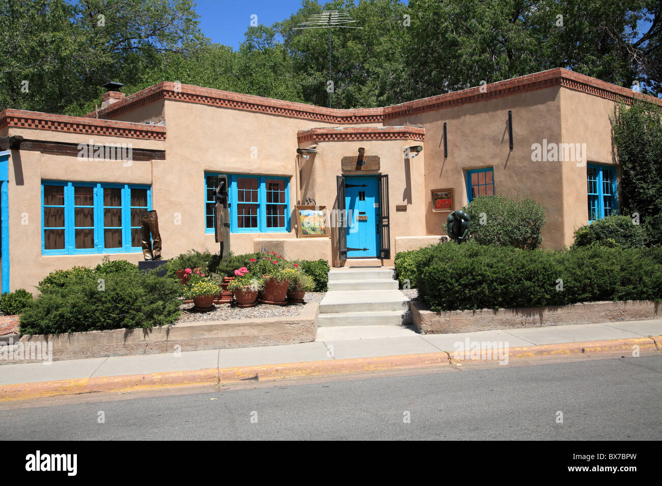 Santa fe new mexico canyon road hi-res stock photography and images - Alamy