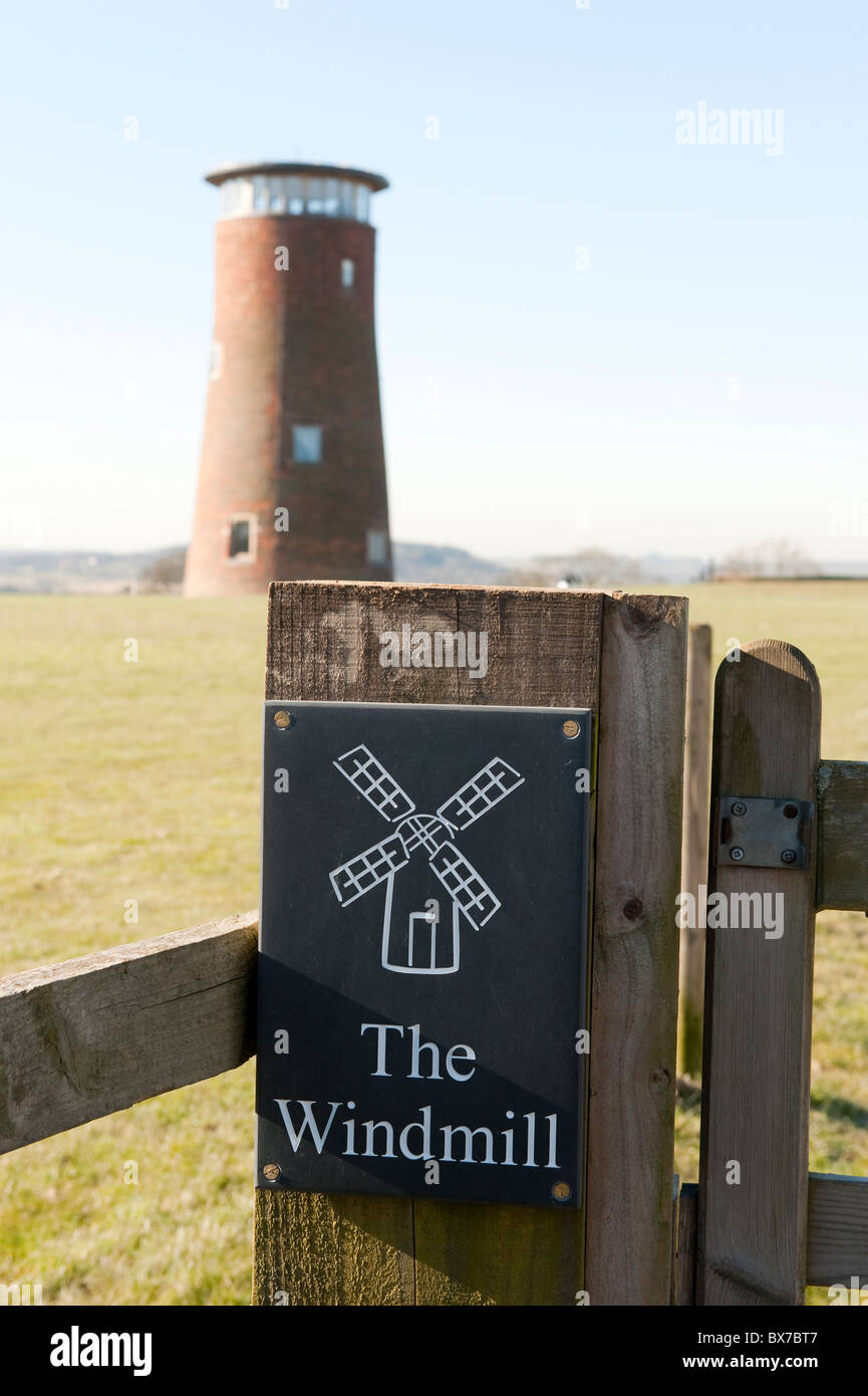 The Windmill House Weatheroak Hill UK Stock Photo - Alamy