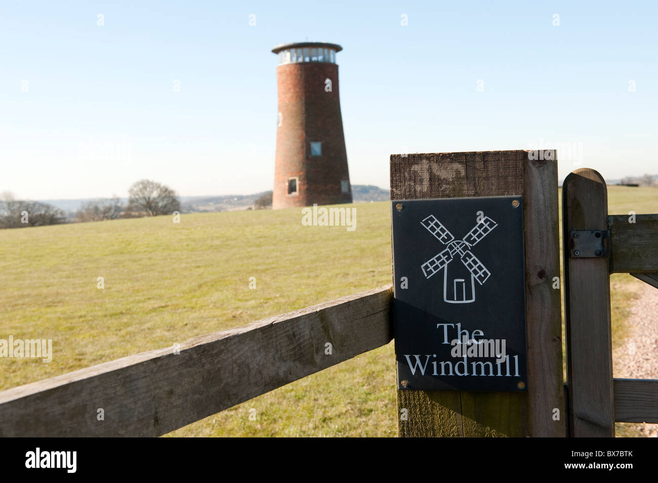 The Windmill House Weatheroak Hill UK Stock Photo - Alamy