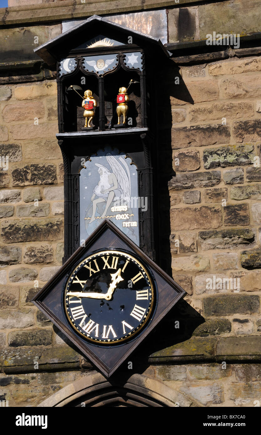 Early 17th c. clock on the Church of All Saints, in Leicester ...