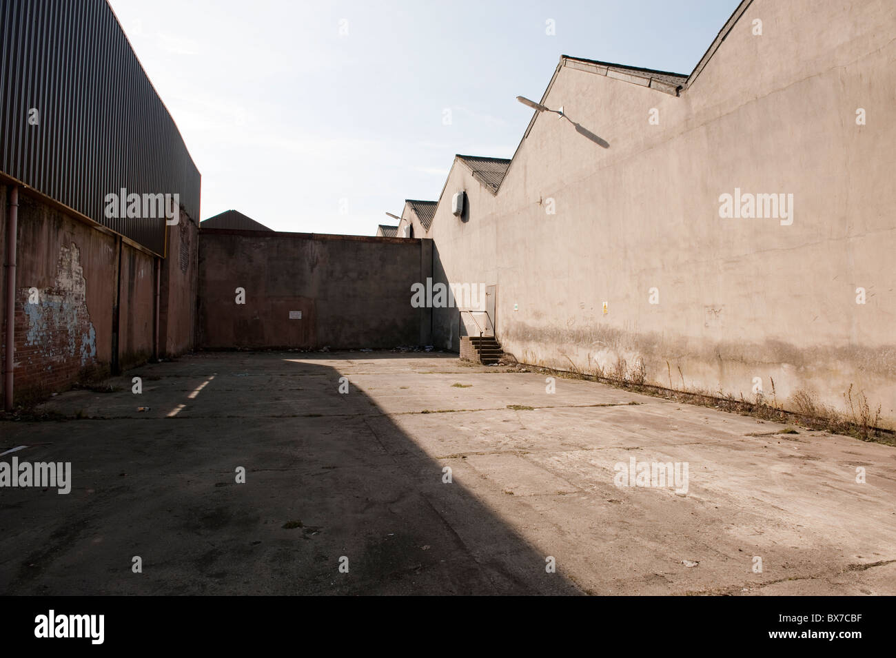 Empty Industrial Yard Stock Photo - Alamy