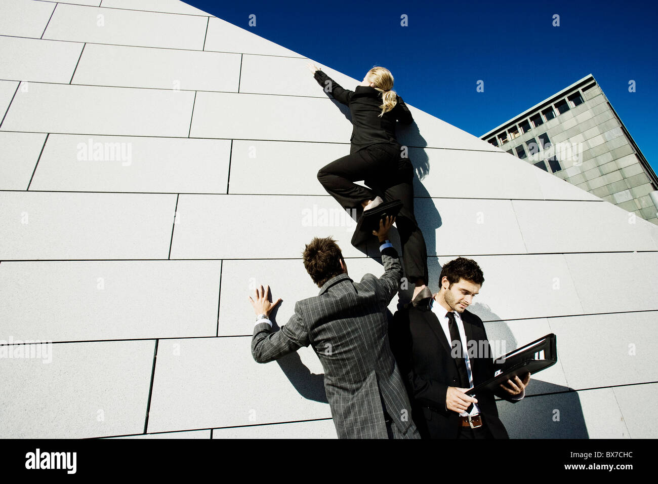 Person Climbing Over Wall High Resolution Stock Photography and Images ...