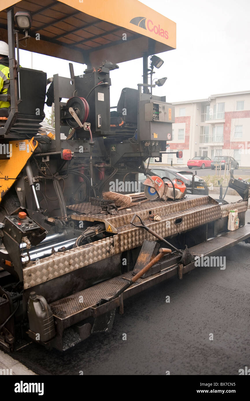 Road resurfacing machine Stock Photo - Alamy