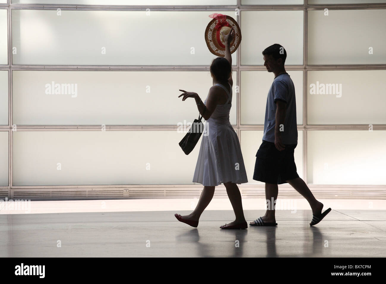 Female standing time passing hi-res stock photography and images - Alamy