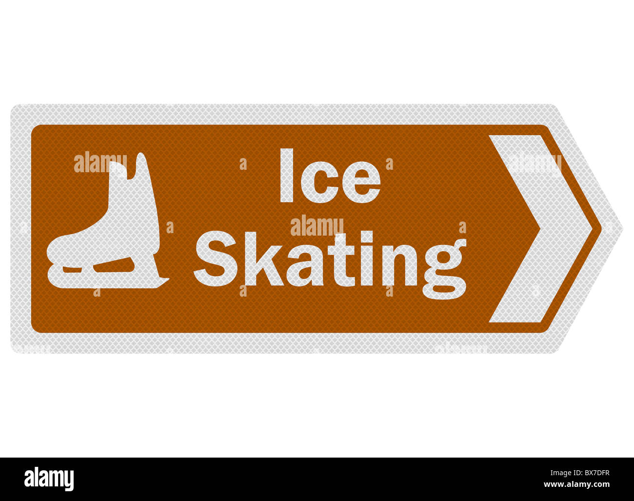 Tourist information series: photo-realistic metallic, reflective 'ice ...