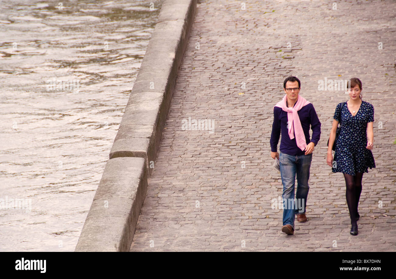 Woman walking beside river hi-res stock photography and images - Alamy