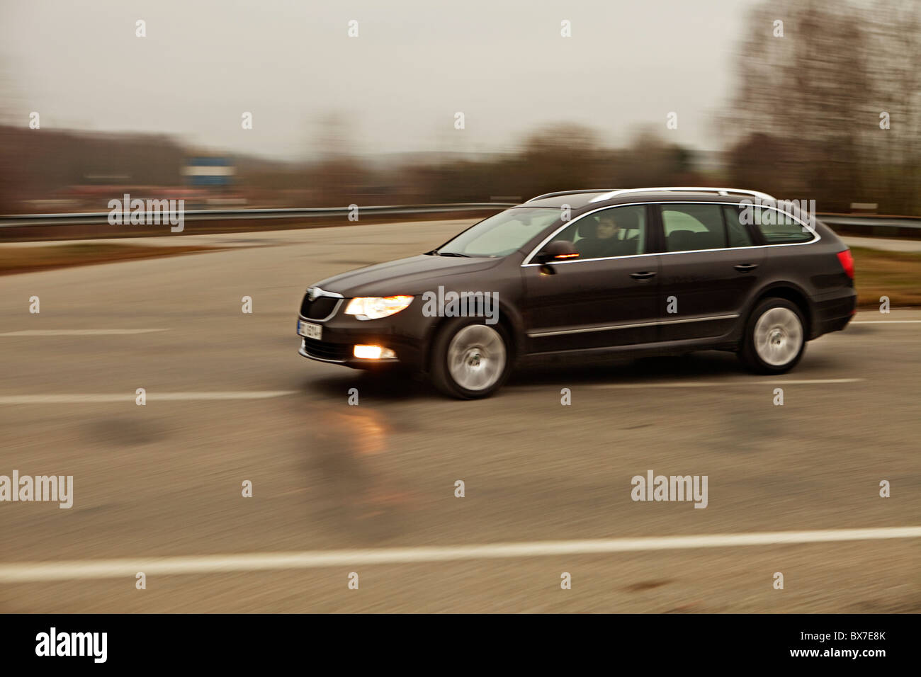 Skoda Superb Combi car Stock Photo - Alamy