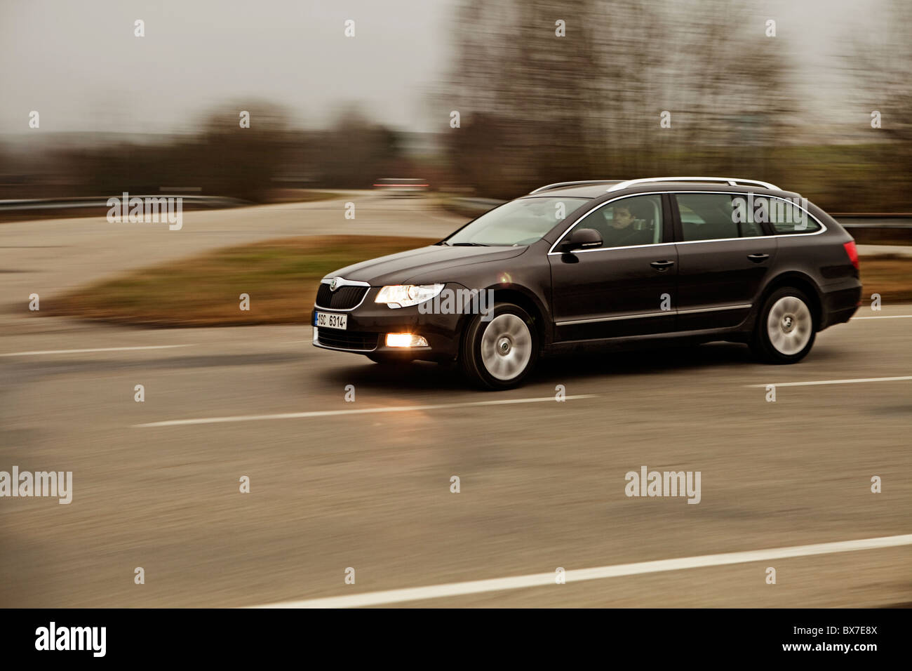 Skoda Superb Combi car Stock Photo - Alamy