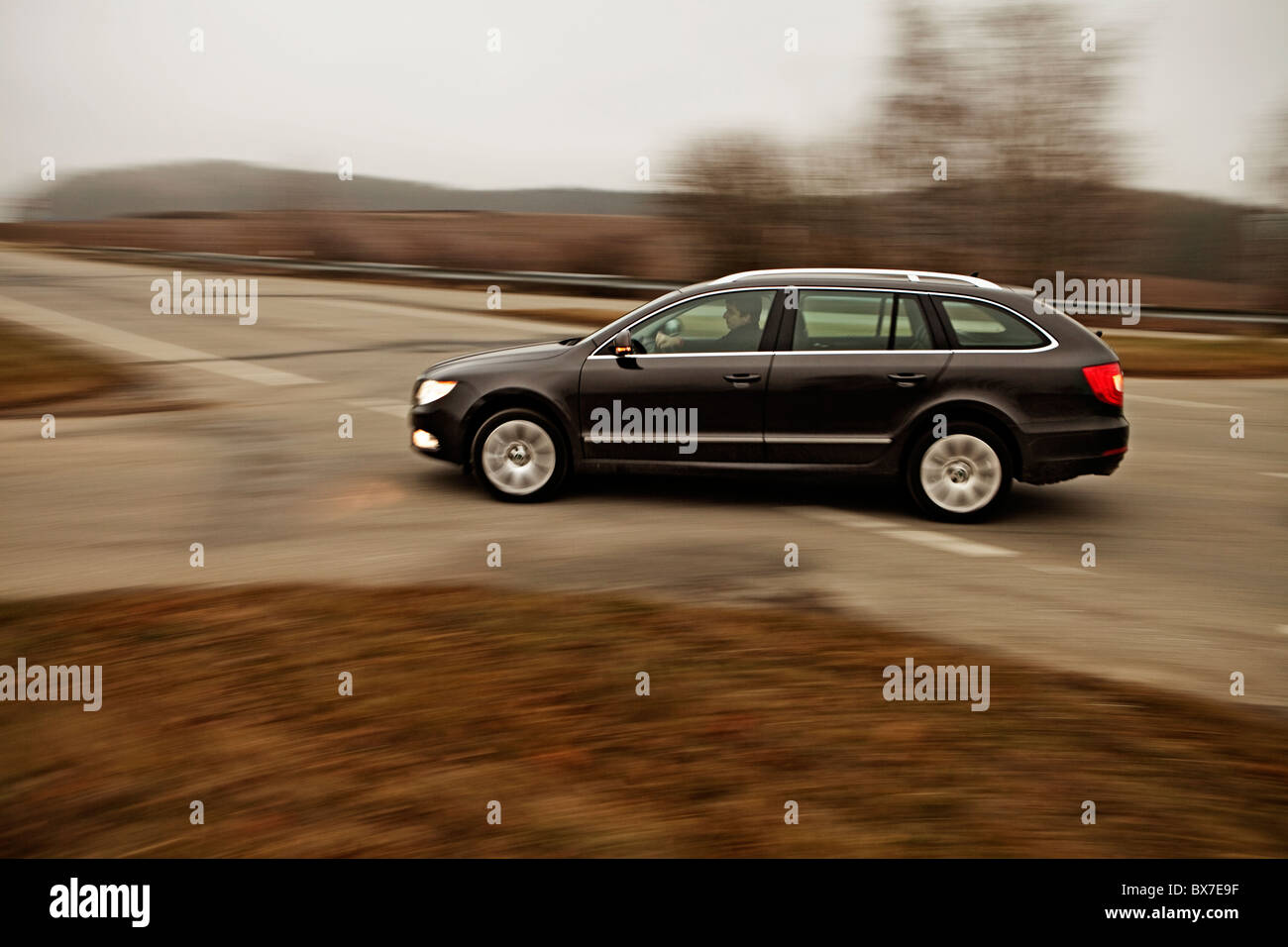 Skoda Superb Combi car Stock Photo - Alamy