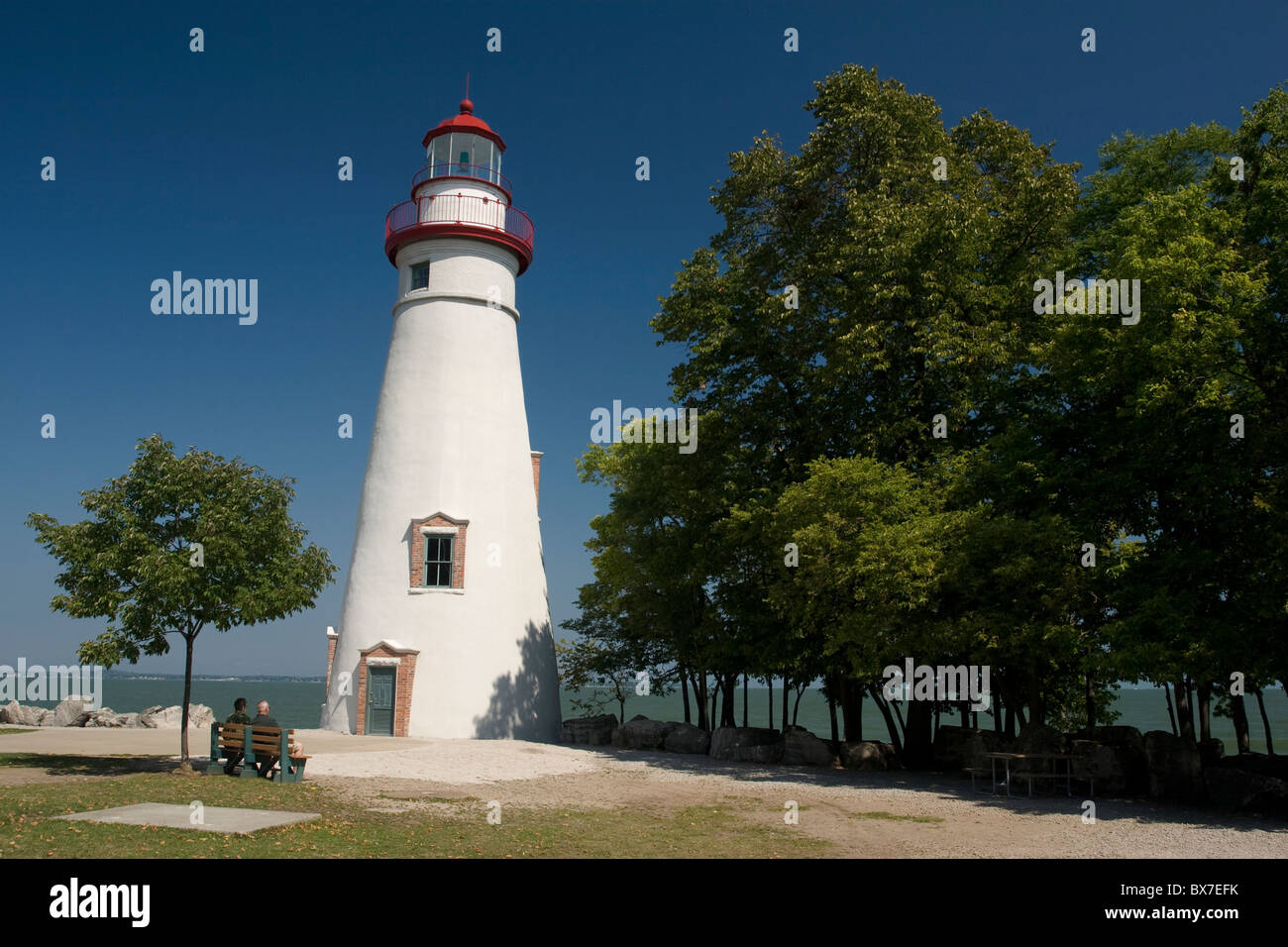 Marblehead Lighthouse on Lake Erie. Lighthouse at Marblehead Ohio USA ...