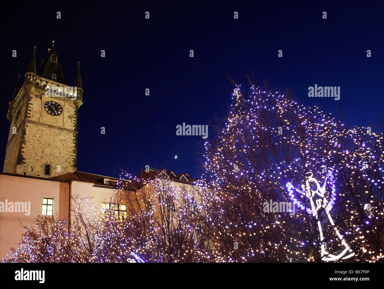 Christmas market, Old Town Hall Stock Photo - Alamy
