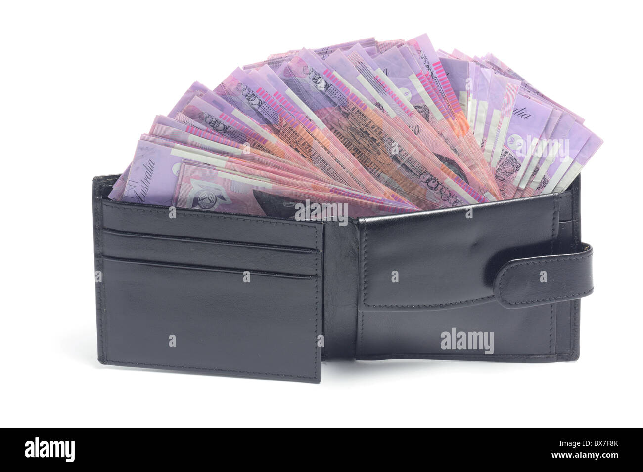 Wallet with Banknotes Stock Photo - Alamy