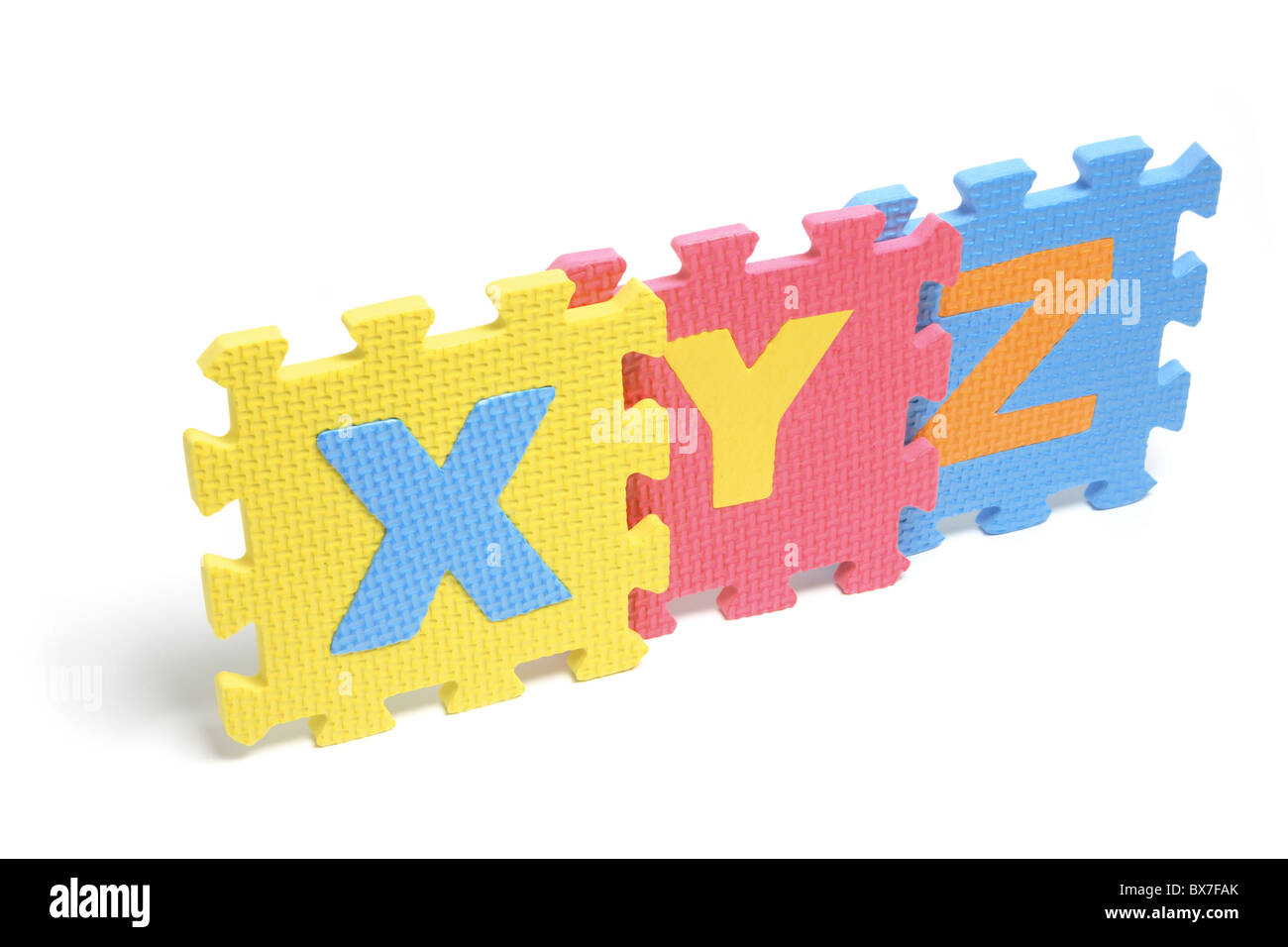 Alphabet Puzzle Pieces Stock Photo - Alamy