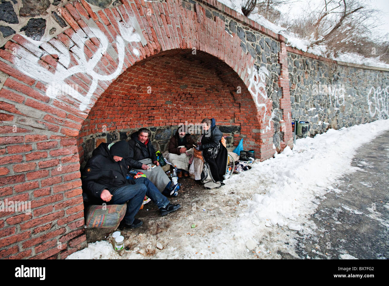 Prague homeless hi-res stock photography and images - Alamy