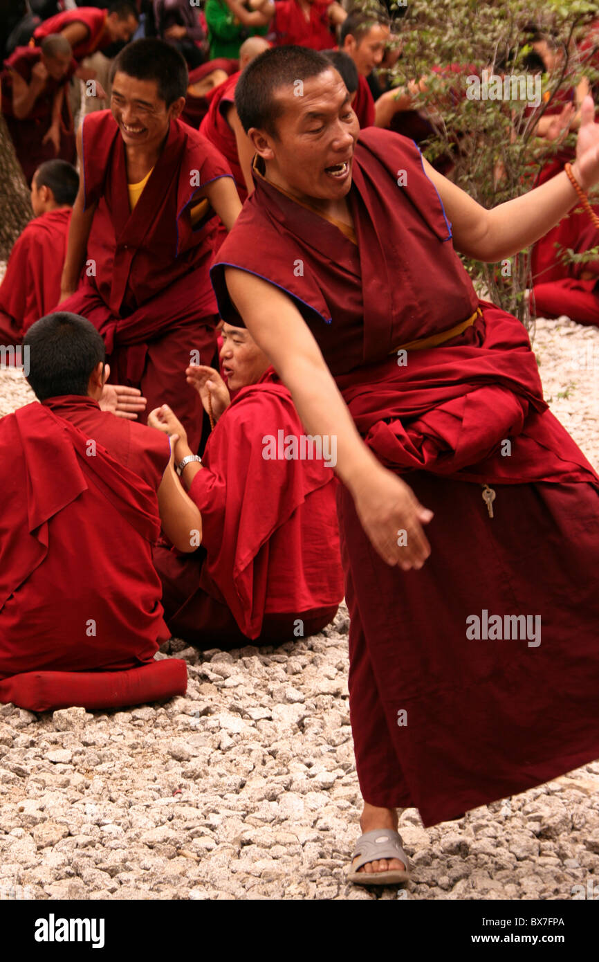 Tibetan debating hi-res stock photography and images - Alamy