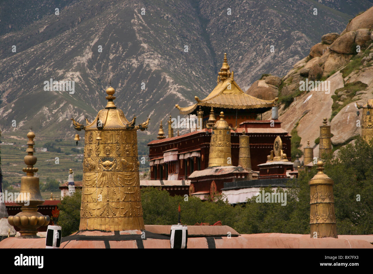 Sera Monastery Turrets Stock Photo - Alamy