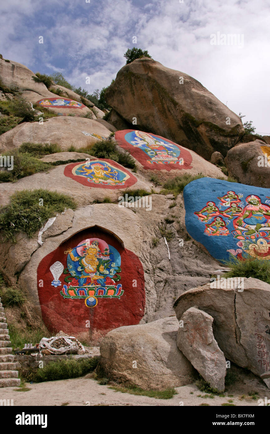Sera Monastery Rock Paintings Kora Stock Photo - Alamy