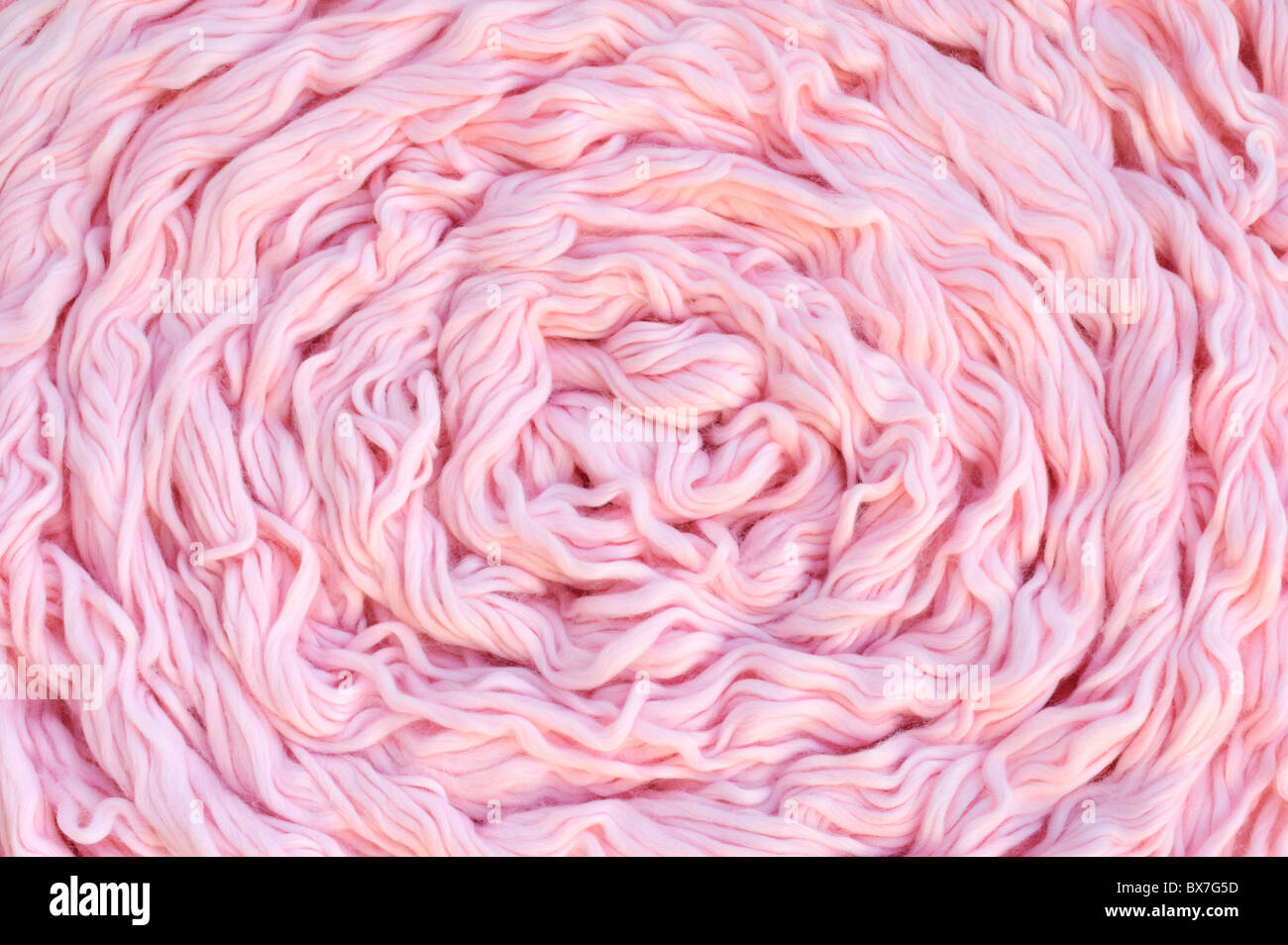 Detail of dyed pink wool - background Stock Photo - Alamy