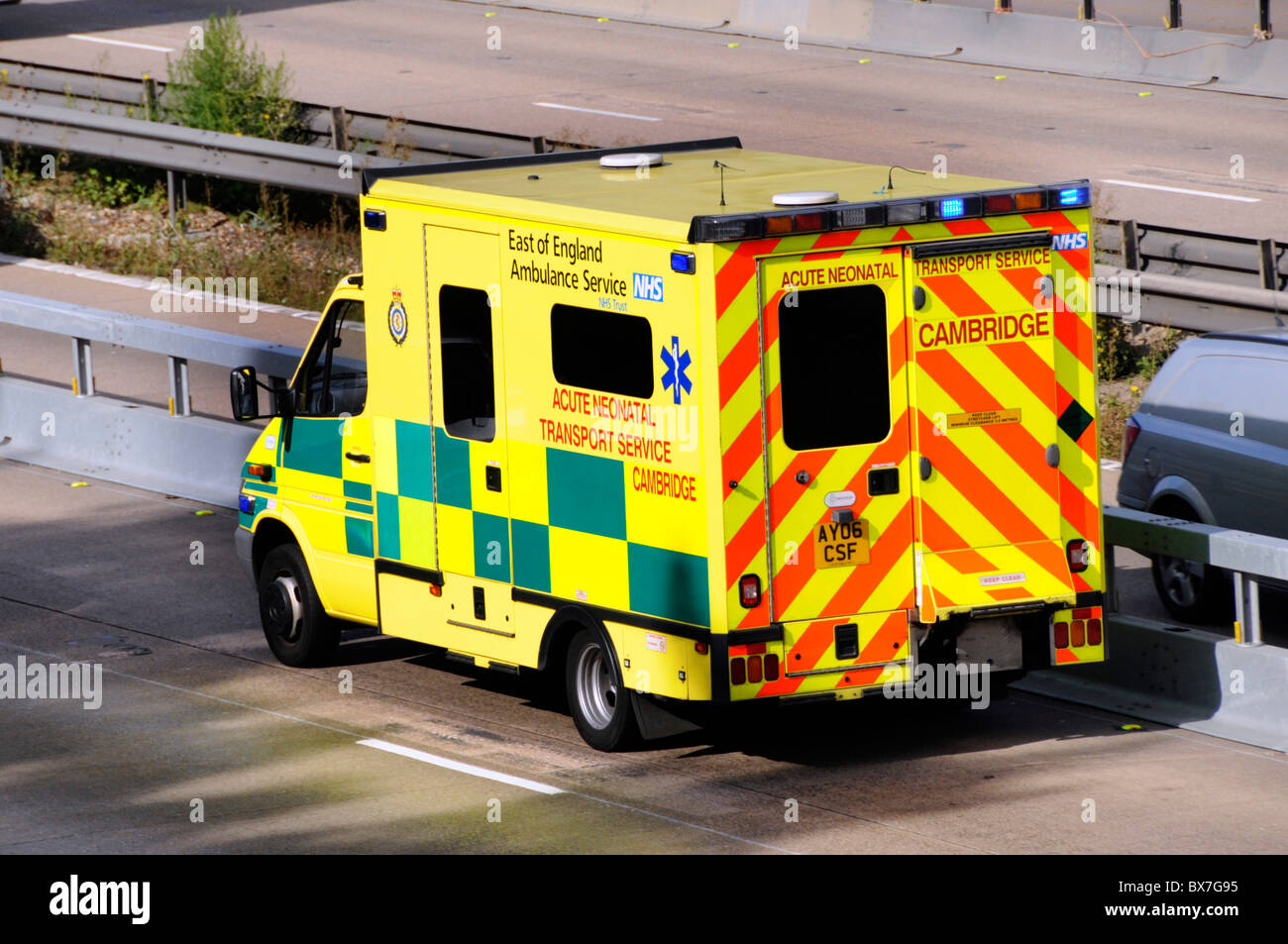 Ambulance rear back view hi-res stock photography and images - Alamy
