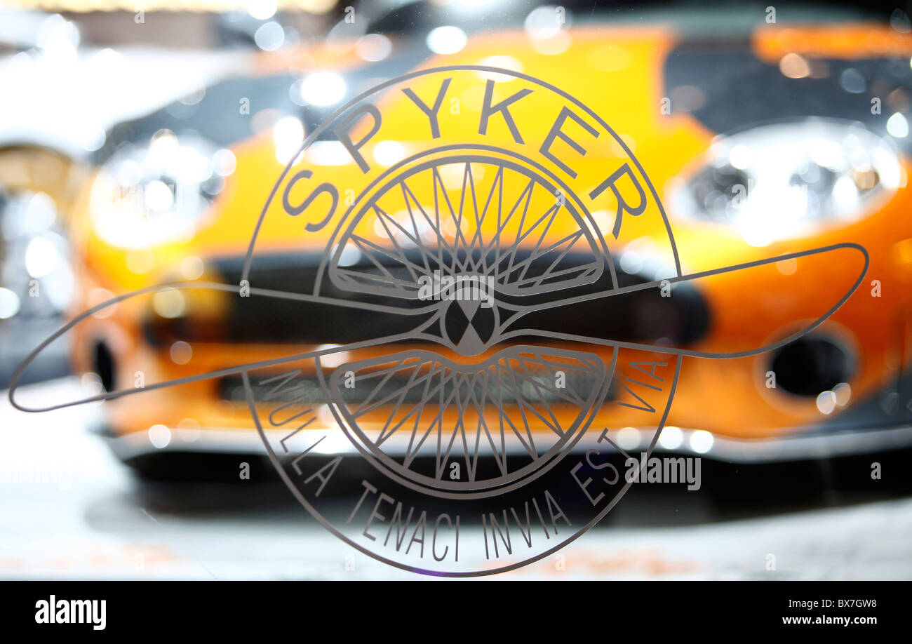 Spyker, Saab, logo Stock Photo - Alamy