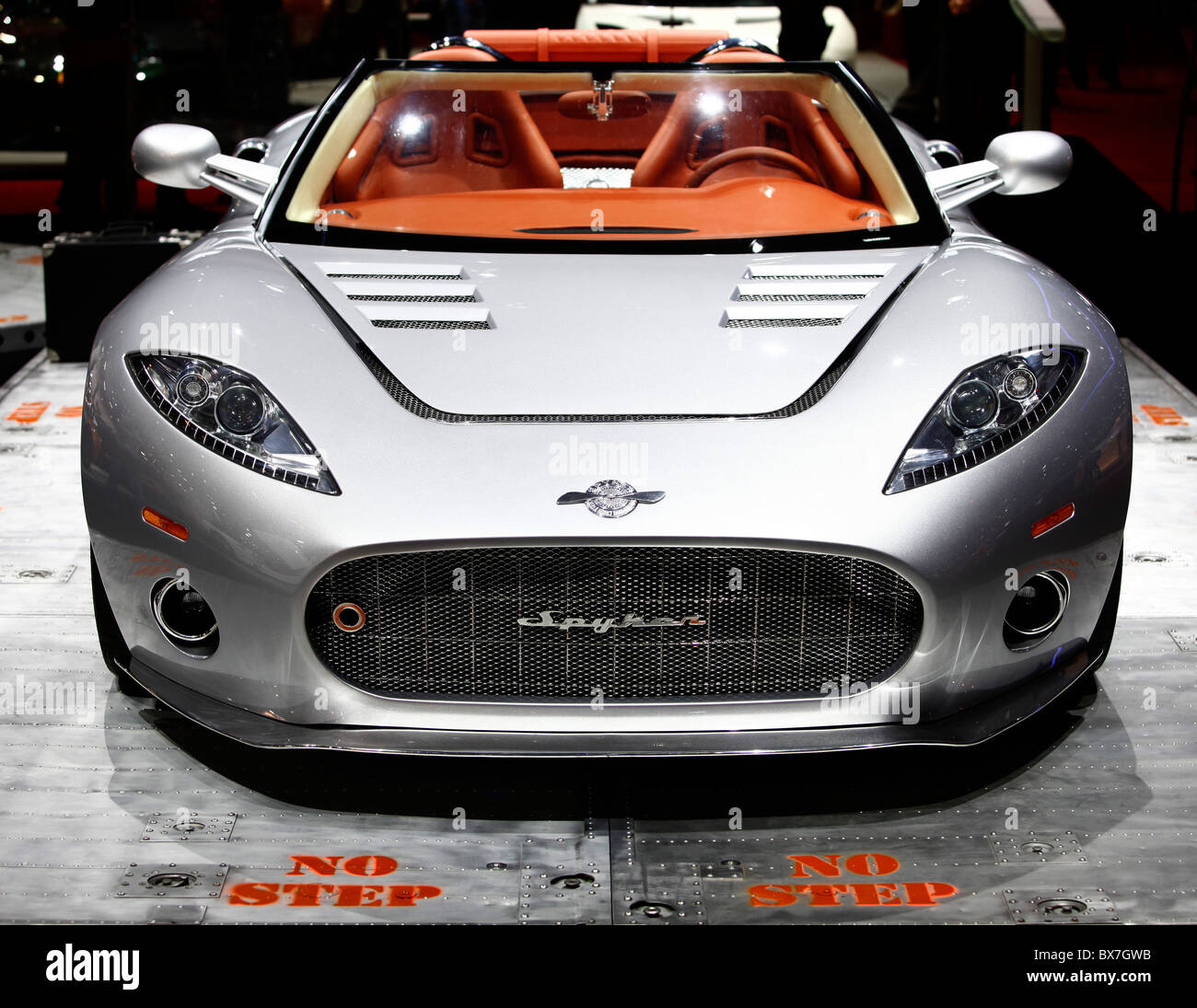 Dutch automaker spyker unveils his car on 2nd march hi-res stock ...