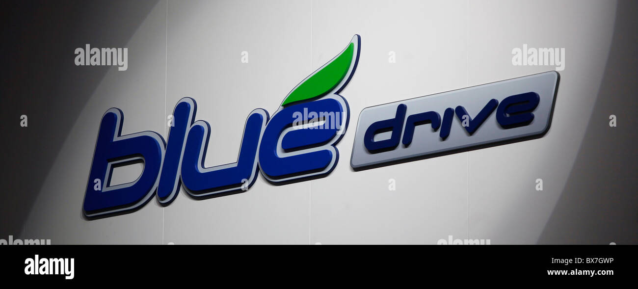 Hyundai Blue drive Stock Photo - Alamy