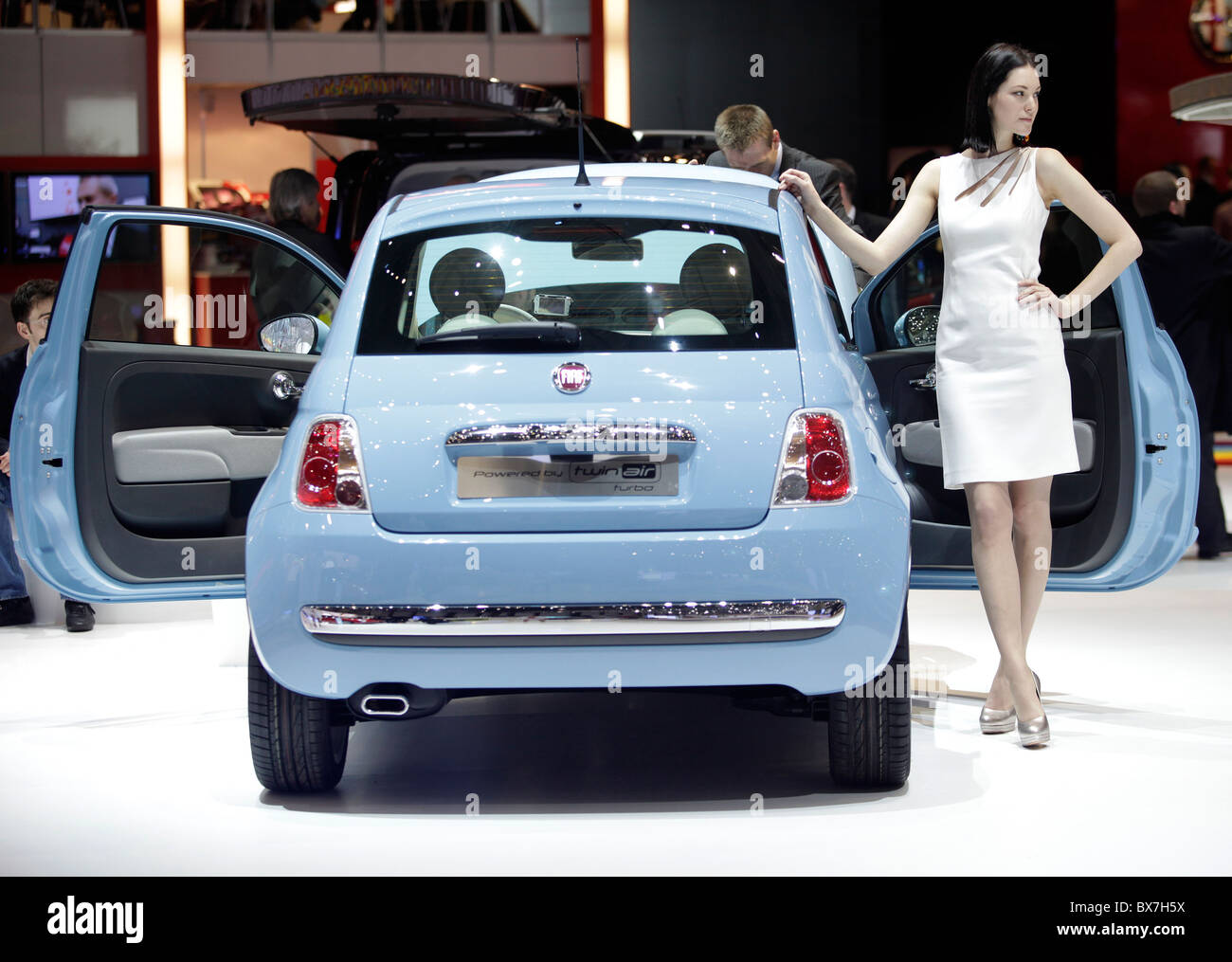 Fiat 500 Twin Air Turbo Stock Photo - Alamy