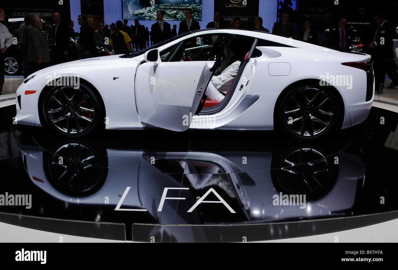 Hybrid Lexus LFA displayed at the 80th Geneva International Motor Show ...
