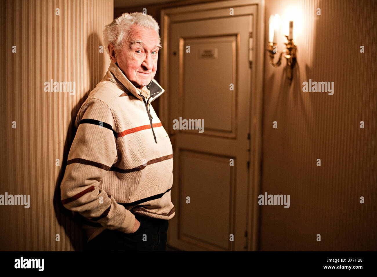 Milos Nesvadba, Czech artist and painter. (CTK Photo/Josef Horazny ...