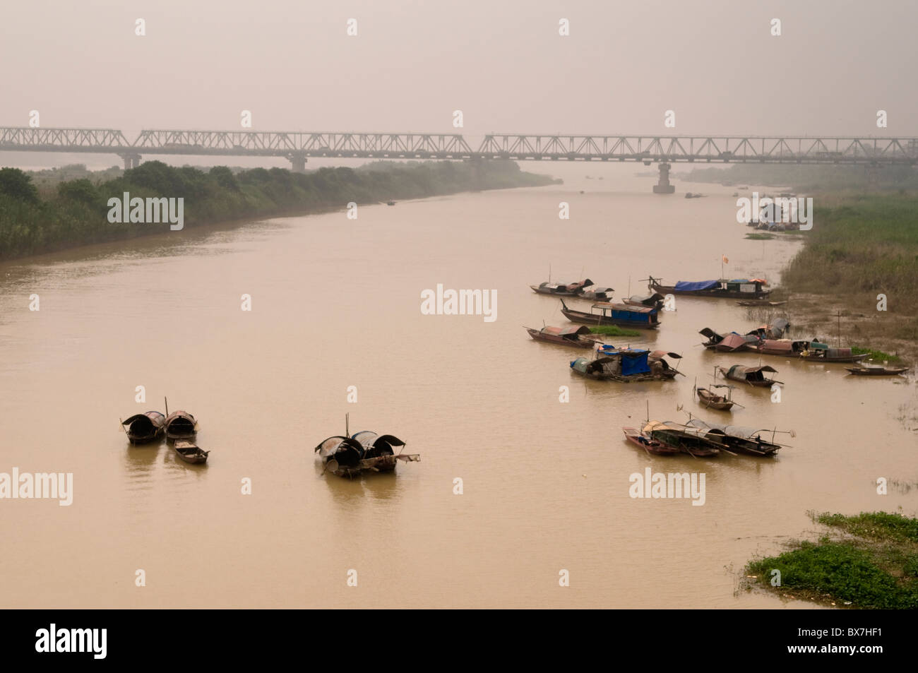Red river Hanoi Vietnam Stock Photo - Alamy
