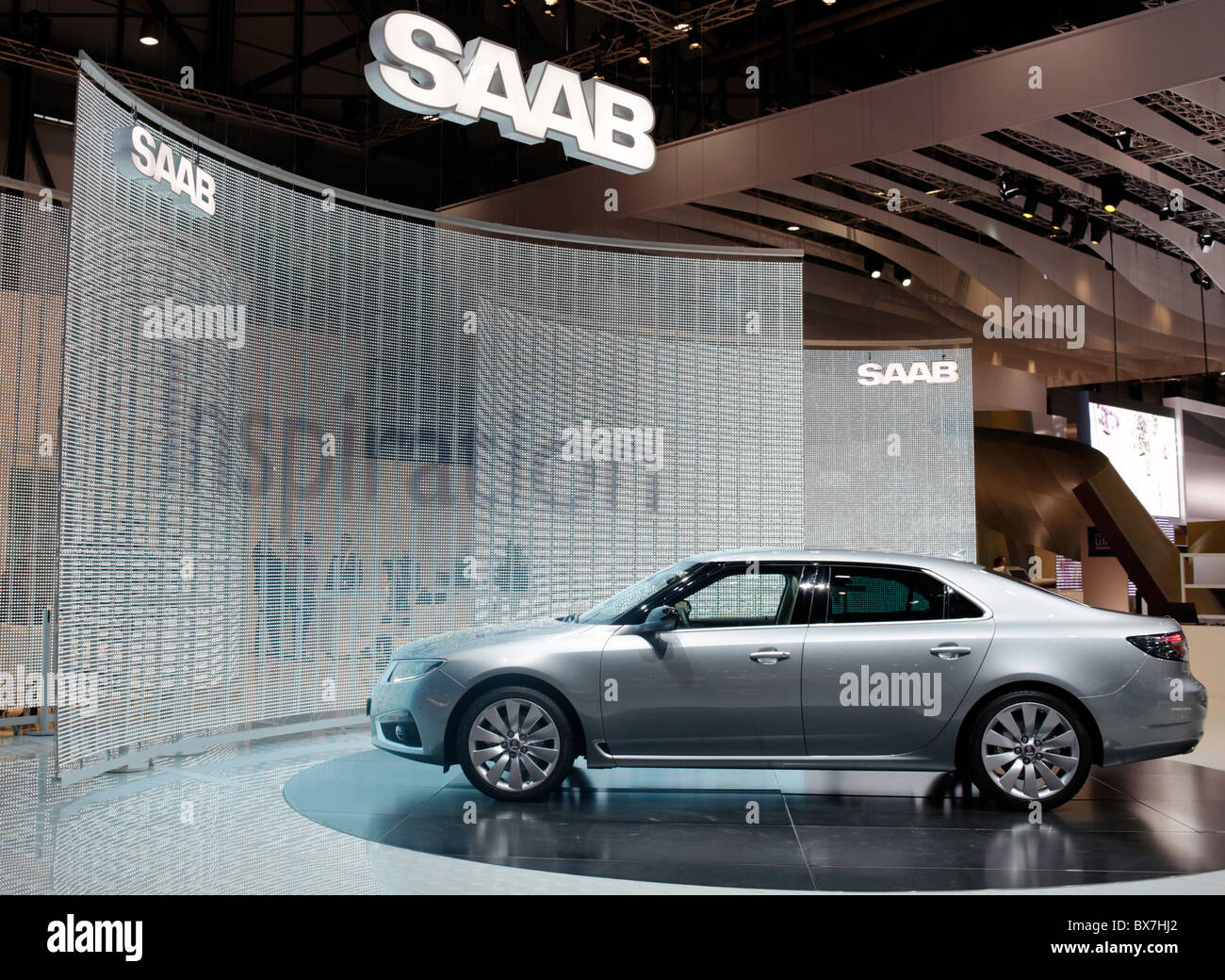 New Saab carmaker flagship Saab 95 at the 80th Geneva International ...