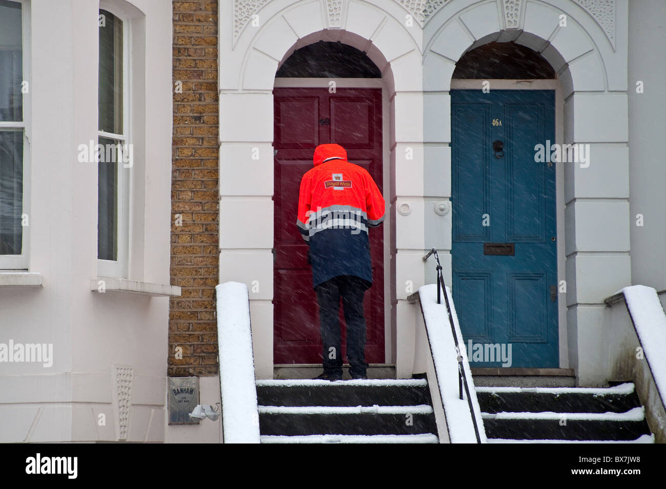 Postman Delivering Snow High Resolution Stock Photography and Images ...